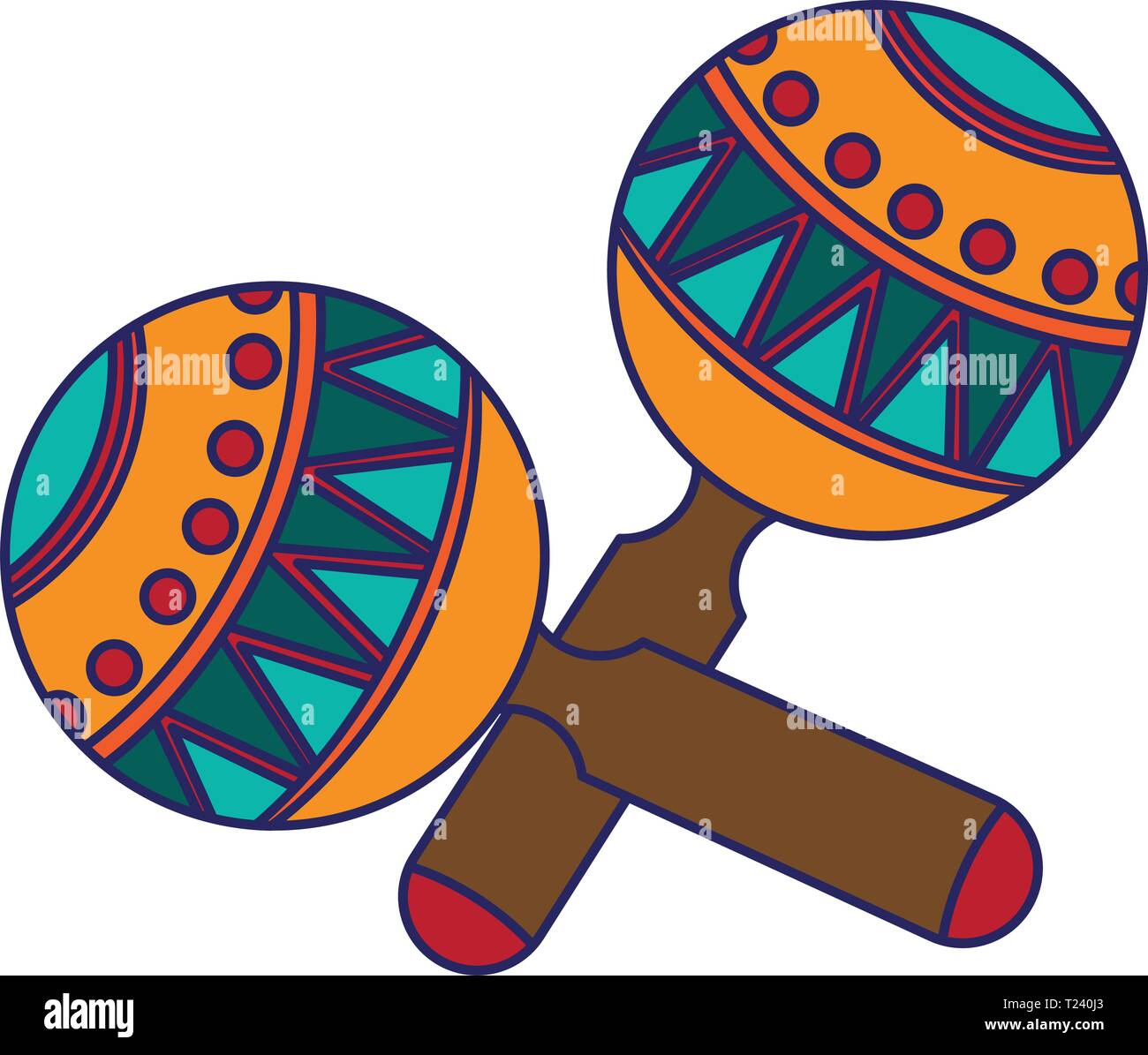 Maracas latin instrument isolated Stock Vector Image & Art - Alamy