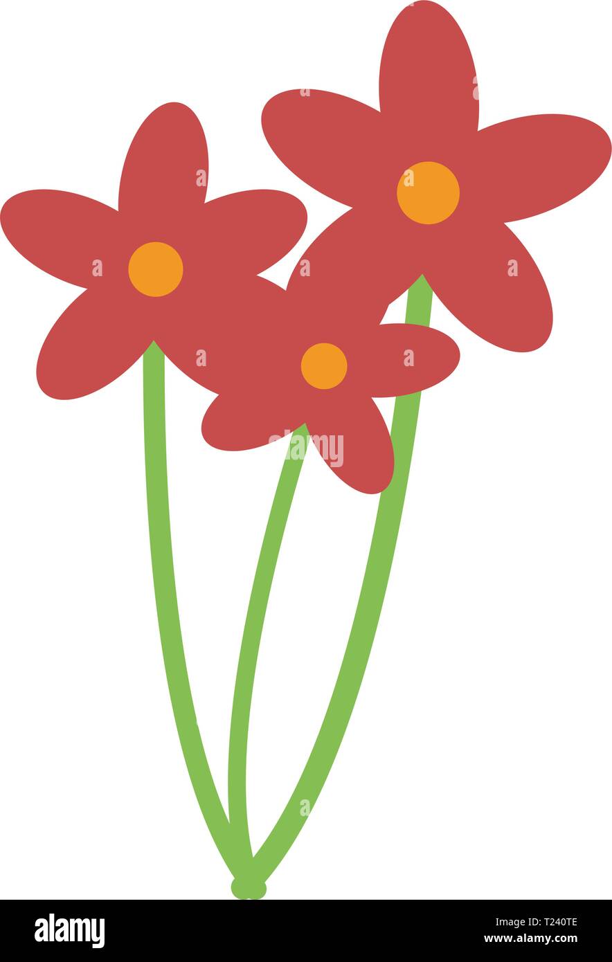 Beautiful flowers cartoon isolated Stock Vector Image & Art - Alamy