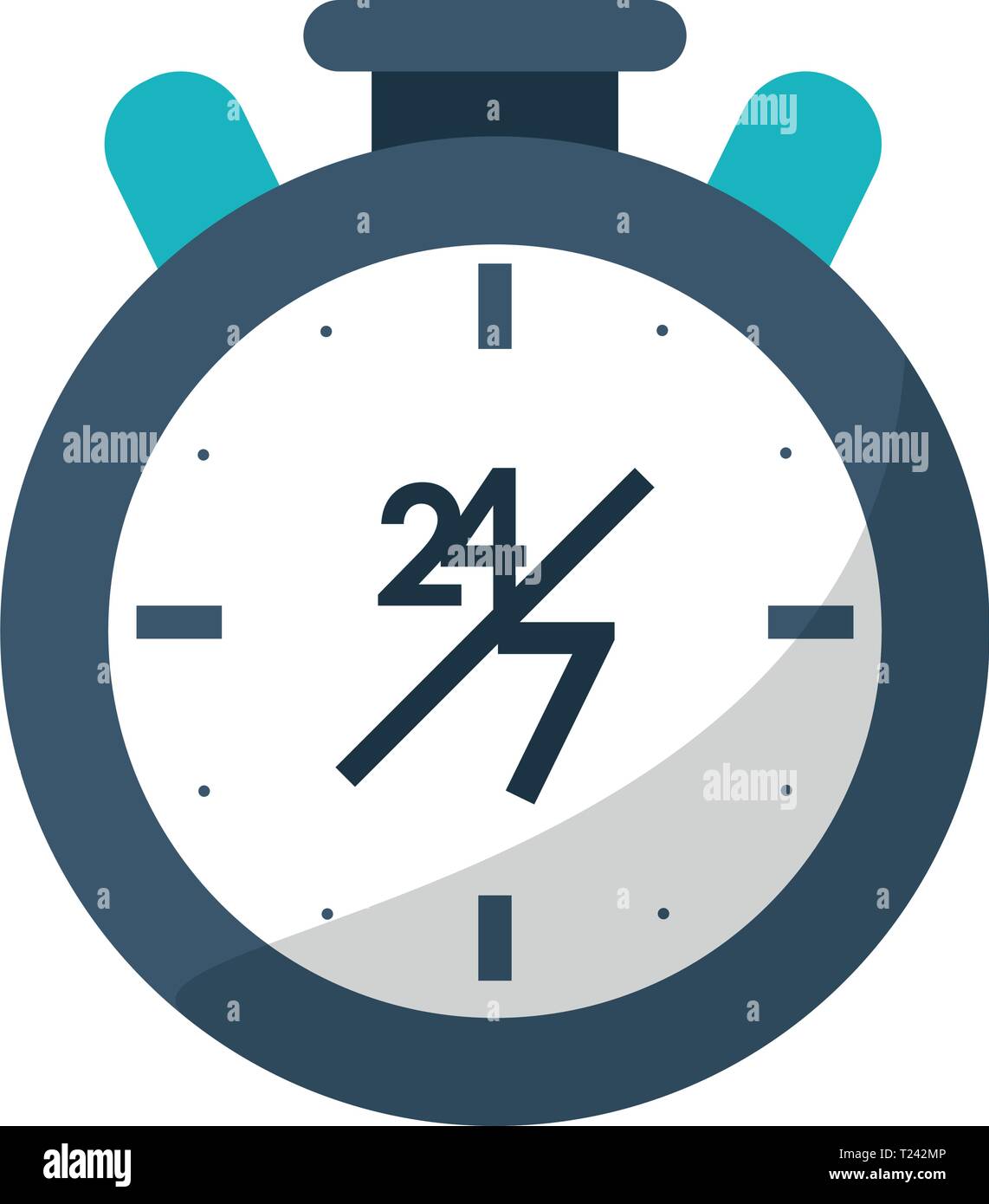 Twenty four seven time symbol Stock Vector Image & Art - Alamy
