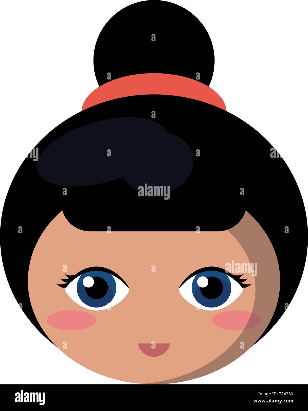 Woman hairstyle fan Stock Vector Images - Alamy