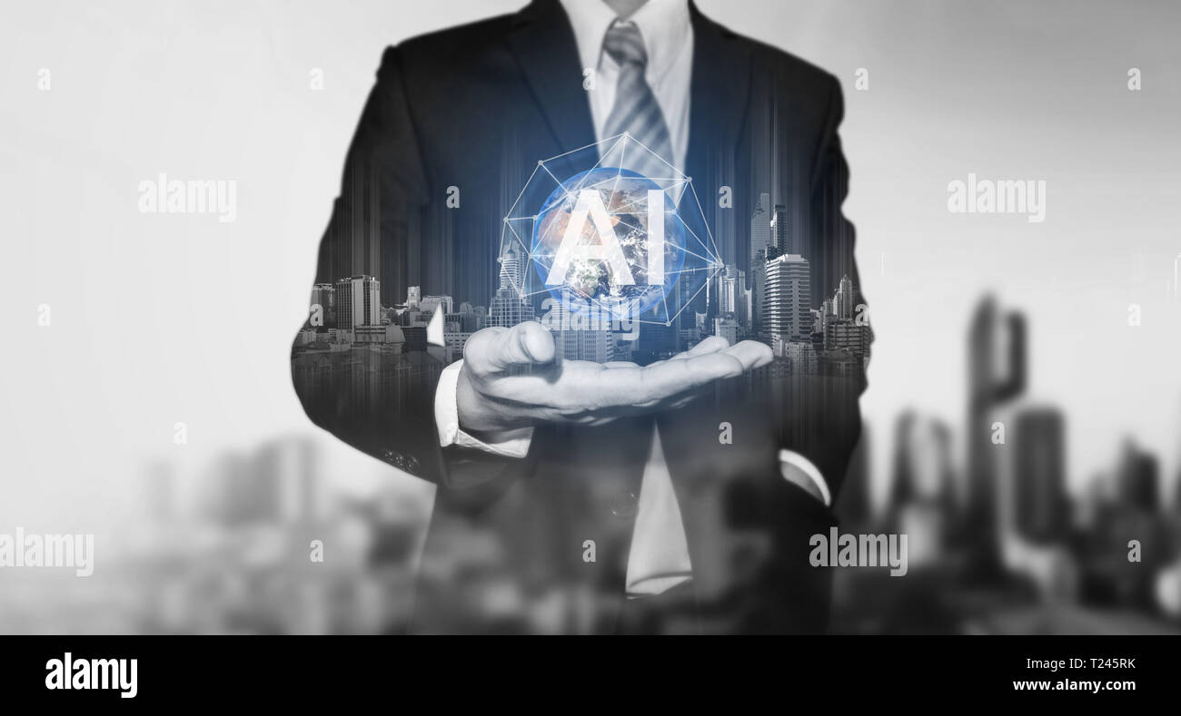 Artificial Intelligence technology. Element of this image are furnished ...