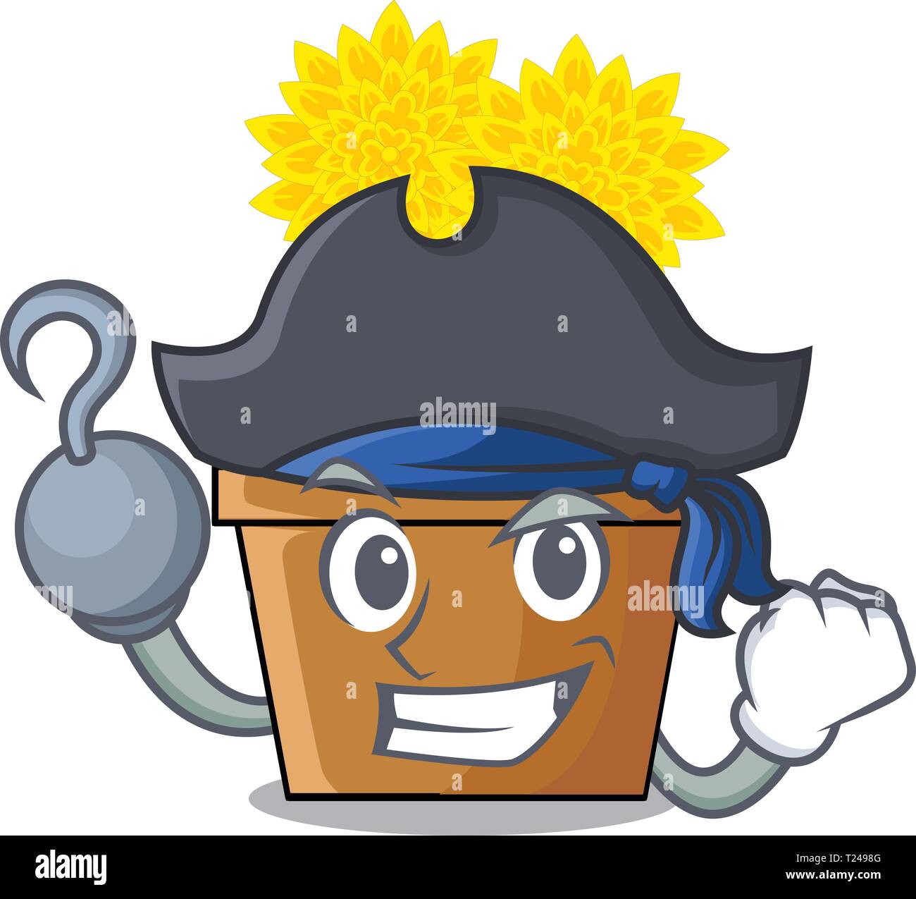 Pirate dahlia flower in the cartoon shape Stock Vector Image & Art - Alamy