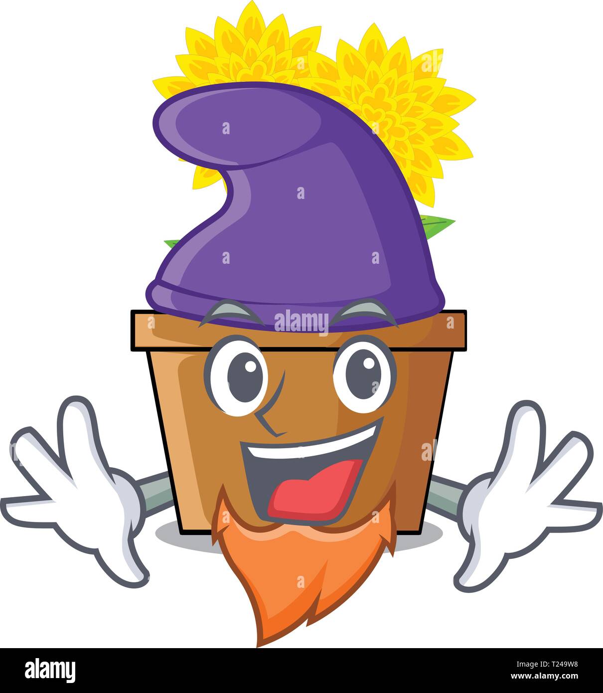 Elf dahlia flower in the cartoon shape Stock Vector Image & Art - Alamy