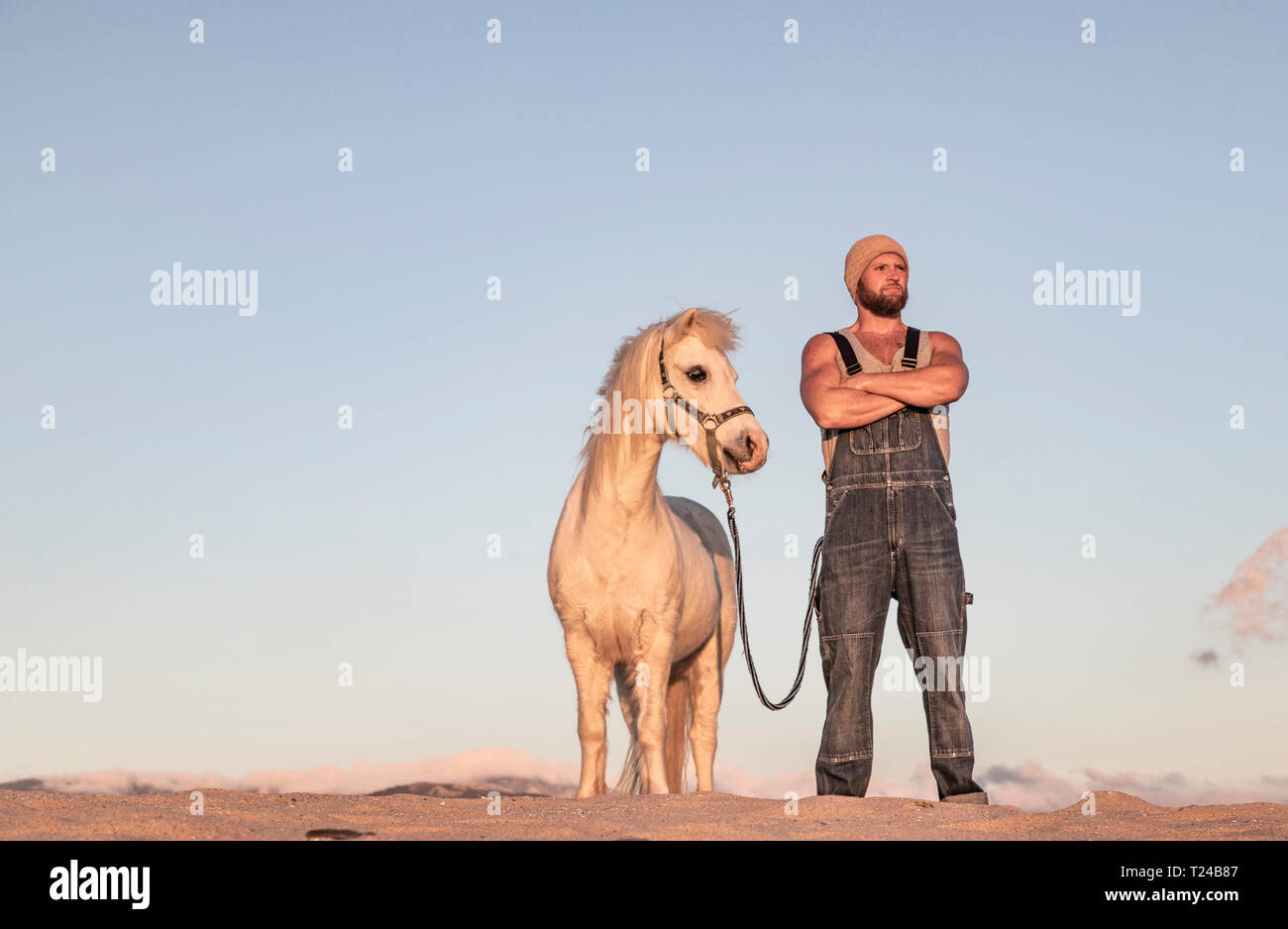 Man and pony hi-res stock photography and images - Alamy