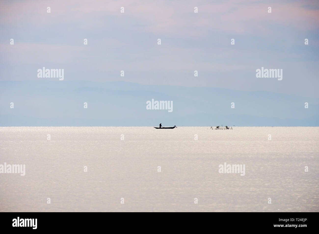 Montenegro, Bar province, fishing boat on Lake Skadar Stock Photo - Alamy