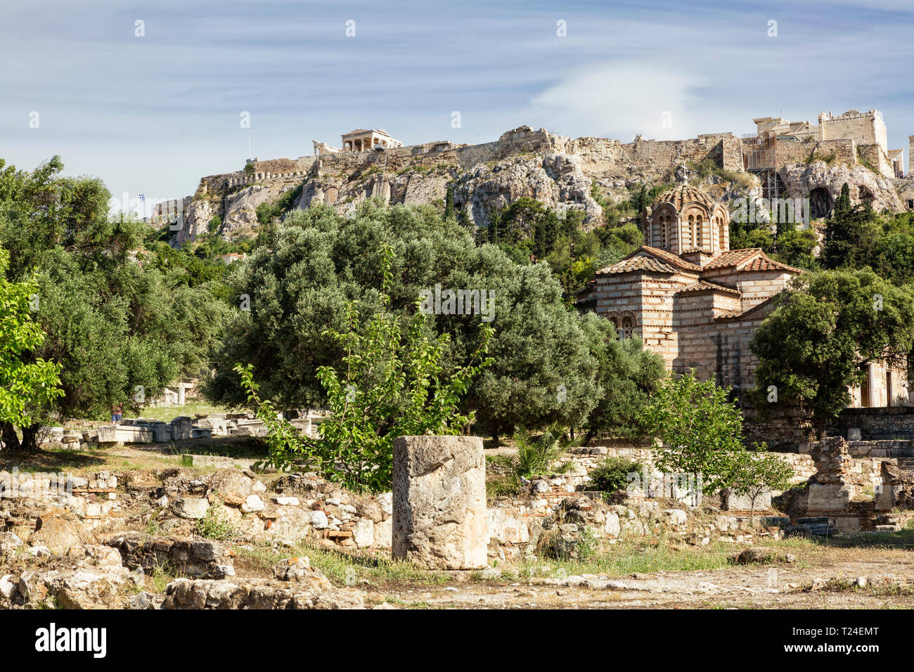 Ancient athens agora acropolis hi-res stock photography and images - Alamy