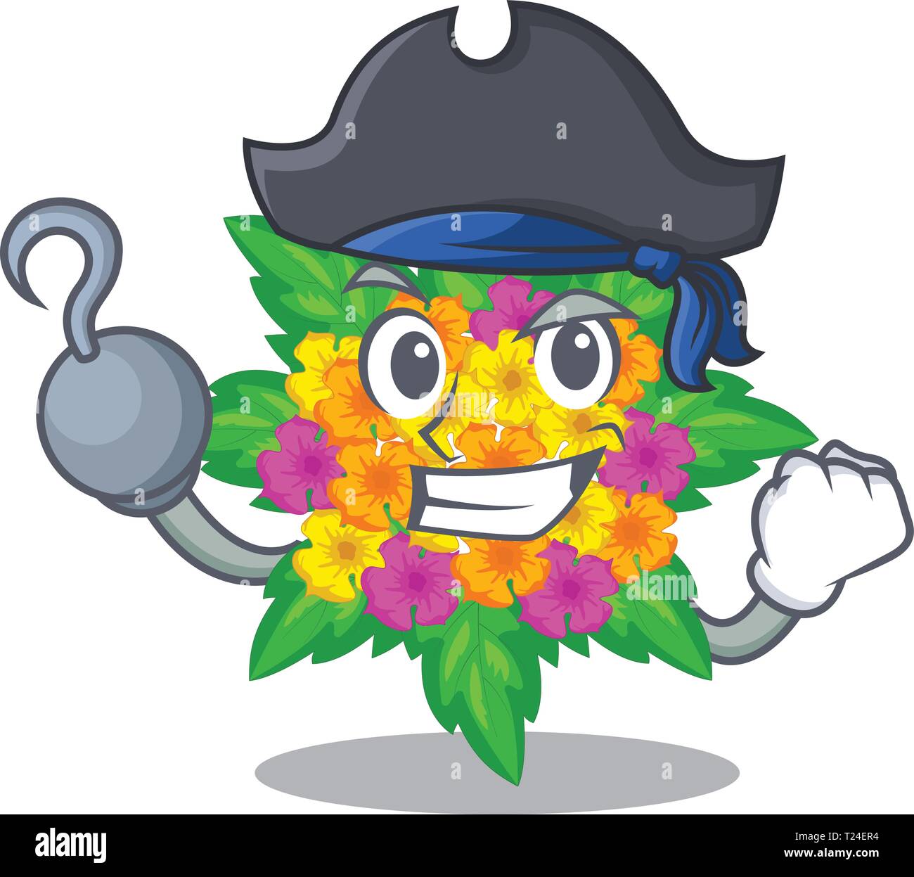 Pirate lantana flowers in the mascot pots Stock Vector Image & Art - Alamy