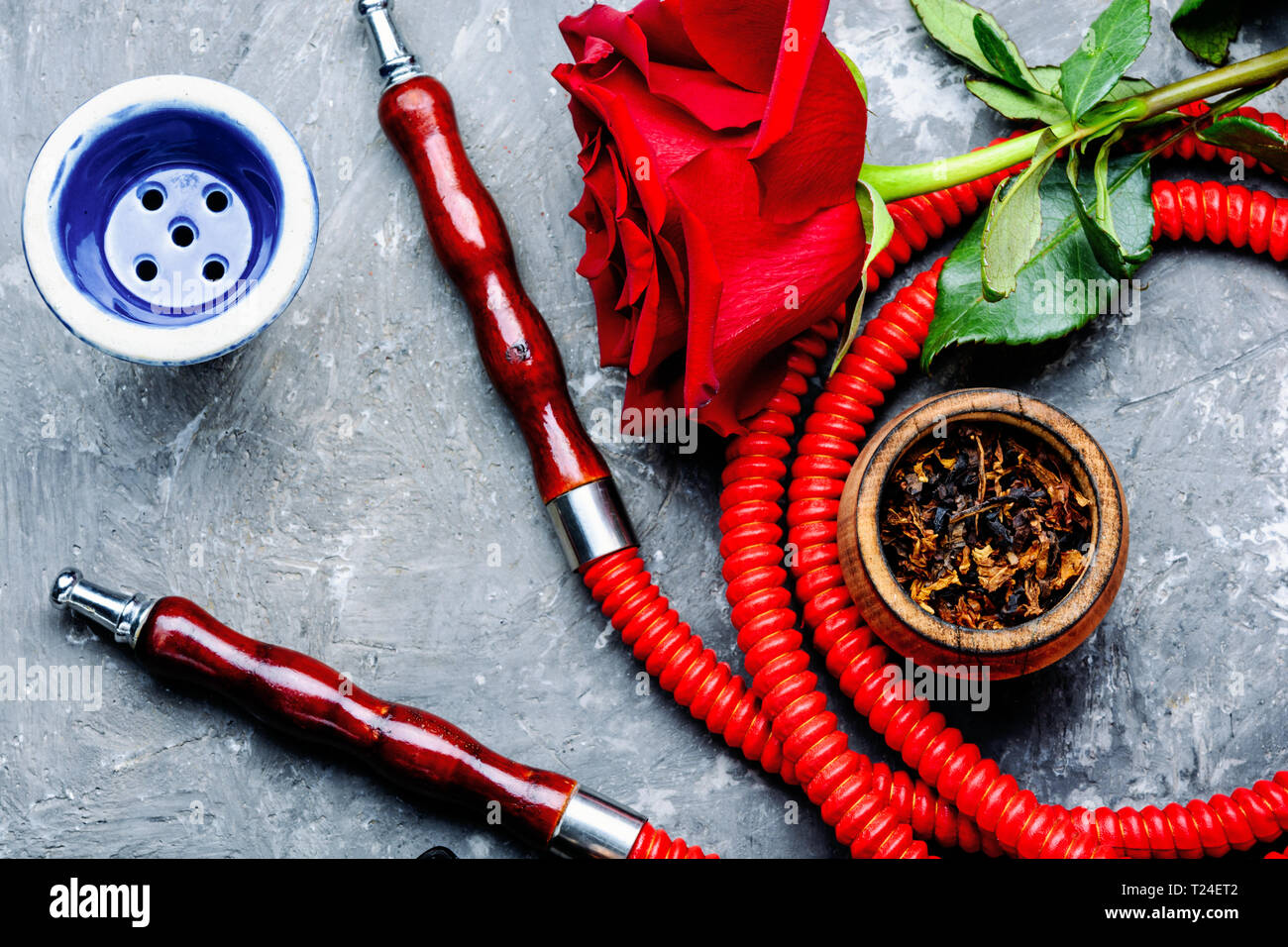 East hookah with rose aroma for relax.Shisha hookah.Hookah with flower ...