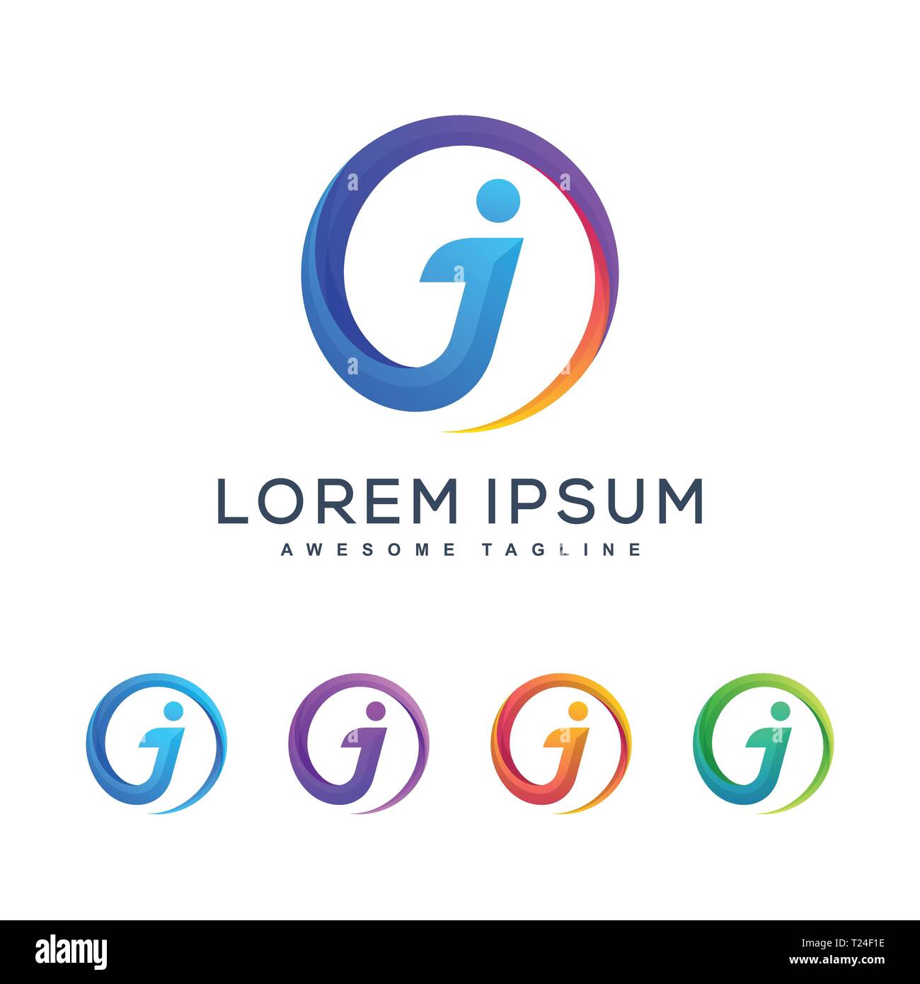 J letter logo hi-res stock photography and images - Alamy