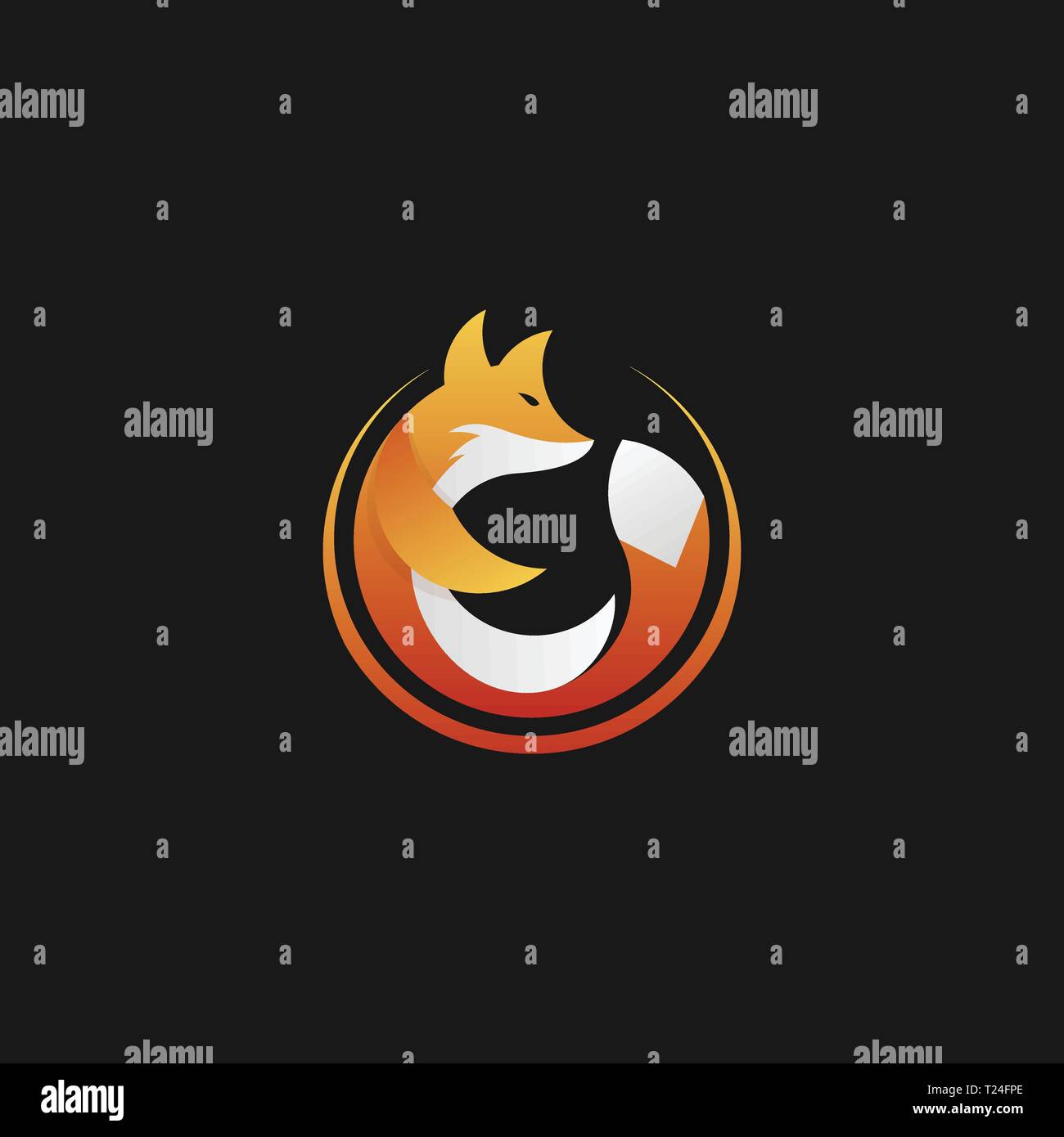 Fox Concept illustration vector Design template. Suitable for Creative ...