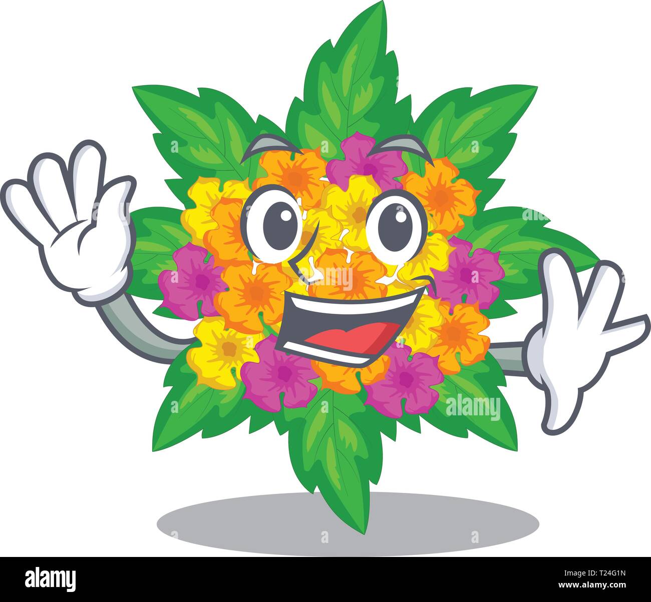 Lantana bloom Stock Vector Images - Alamy