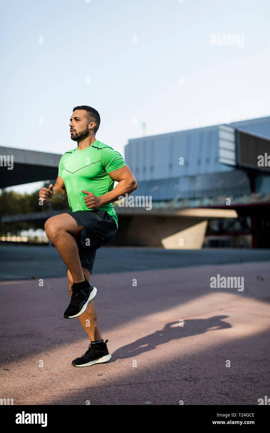 Running on the spot hi-res stock photography and images - Alamy