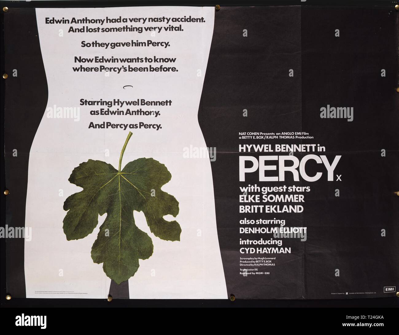 Percy (1970) Publicity information, Film poster, Date: 1970 Stock Photo ...