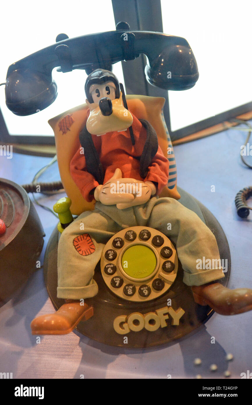 Goofy musical moving phone in the Connected Earth Exhibition at the ...