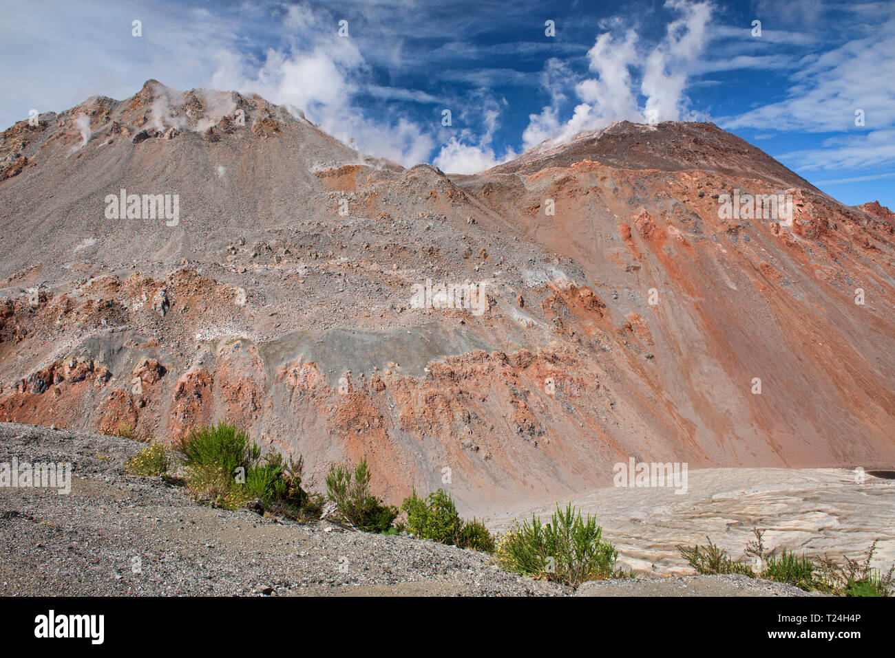 Chaitén volcano, Pumalin National Park, Patagonia, Chaitén, Chile Stock ...