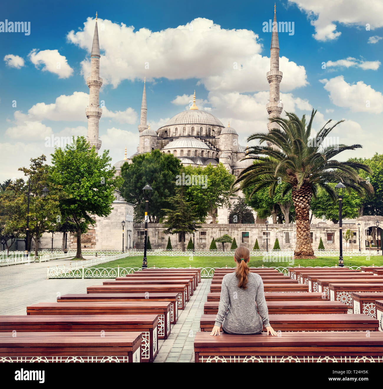 The monument most famous of istanbul turkey hi-res stock photography ...