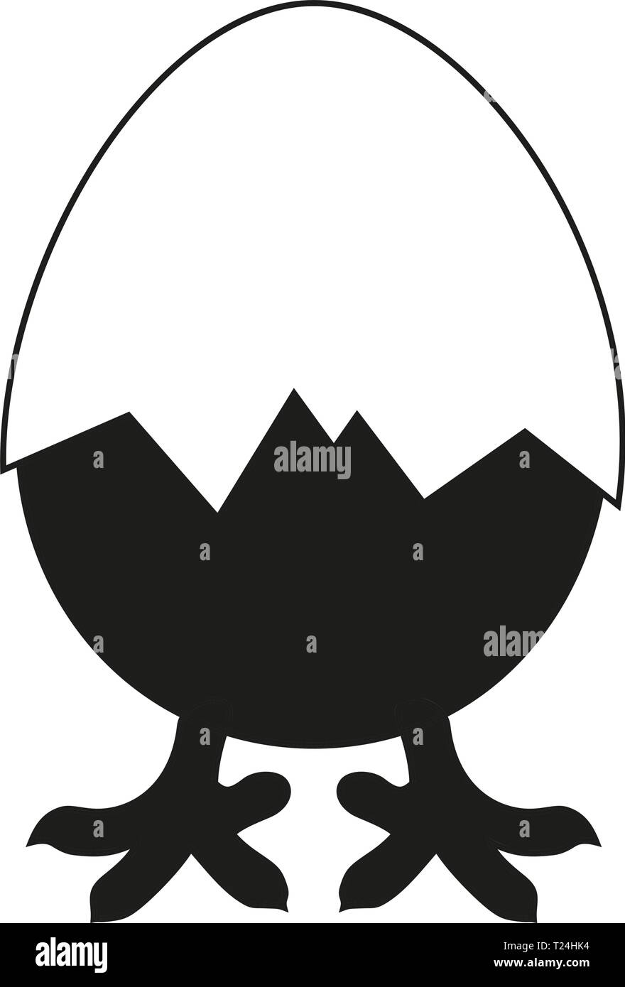 Chicken hatching Stock Vector Images - Alamy