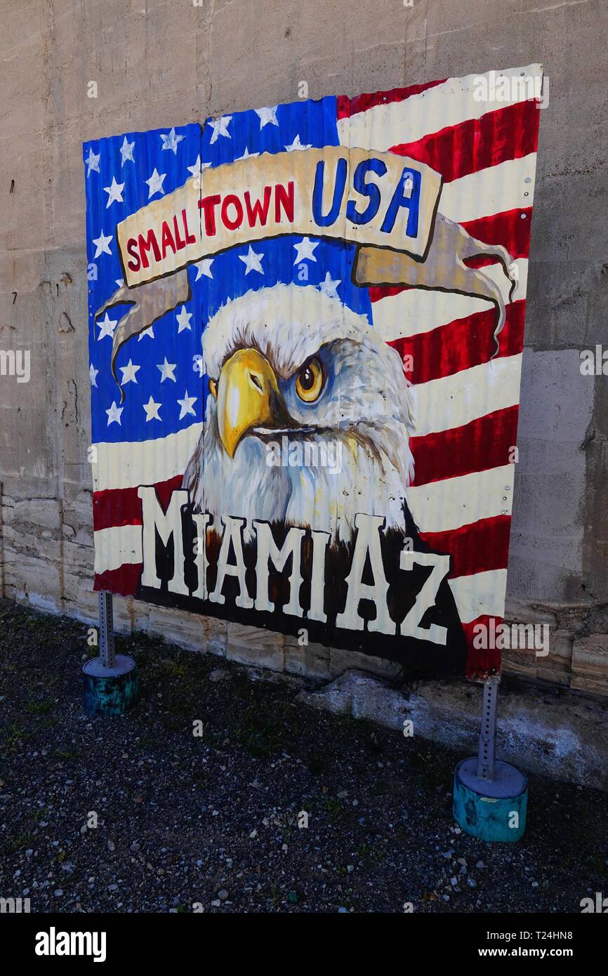 Views within the small town of Miami, Arizona Stock Photo - Alamy