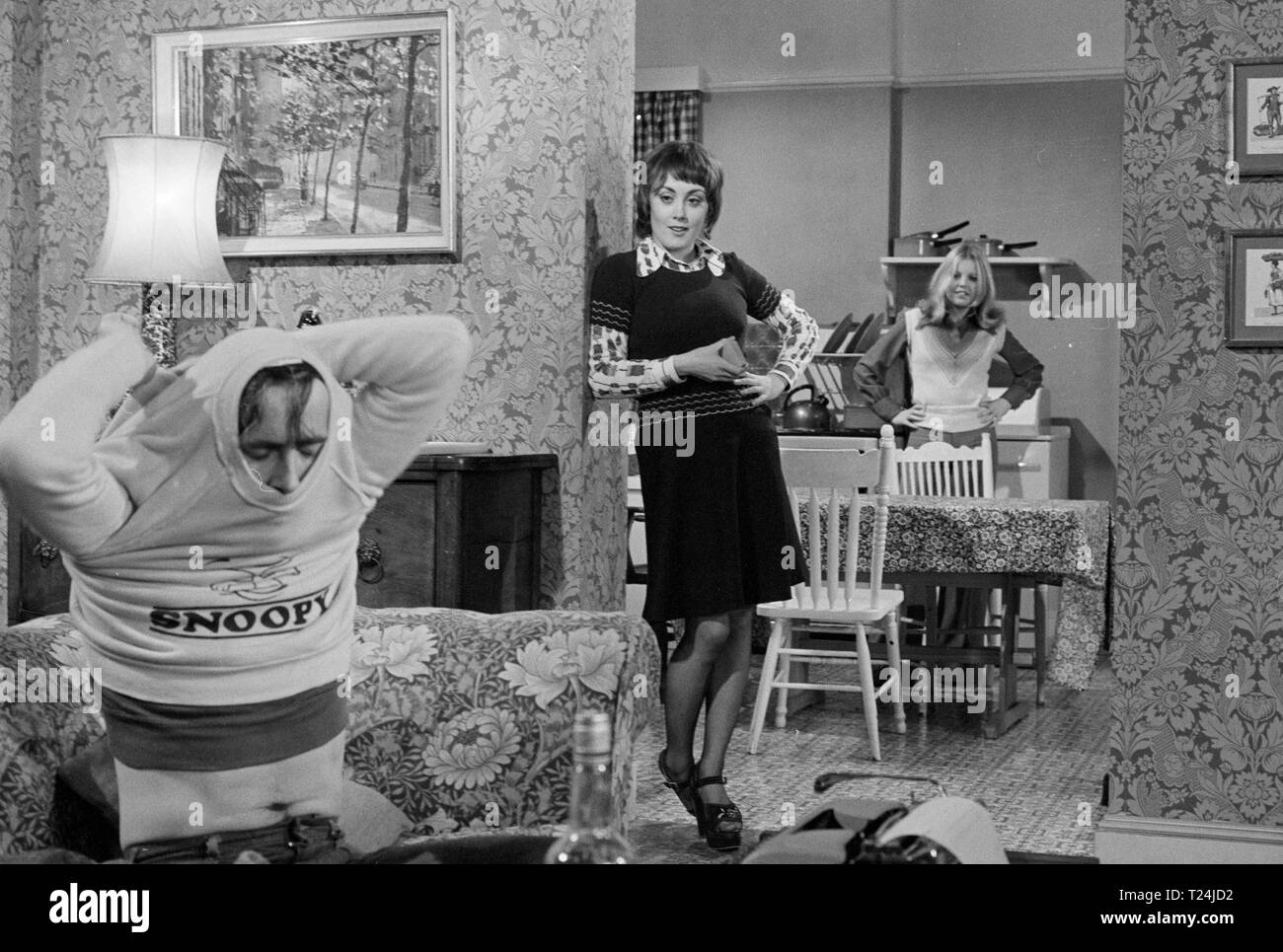 Man About the House (1974) Paula Wilcox, Date: 1974 Stock Photo - Alamy