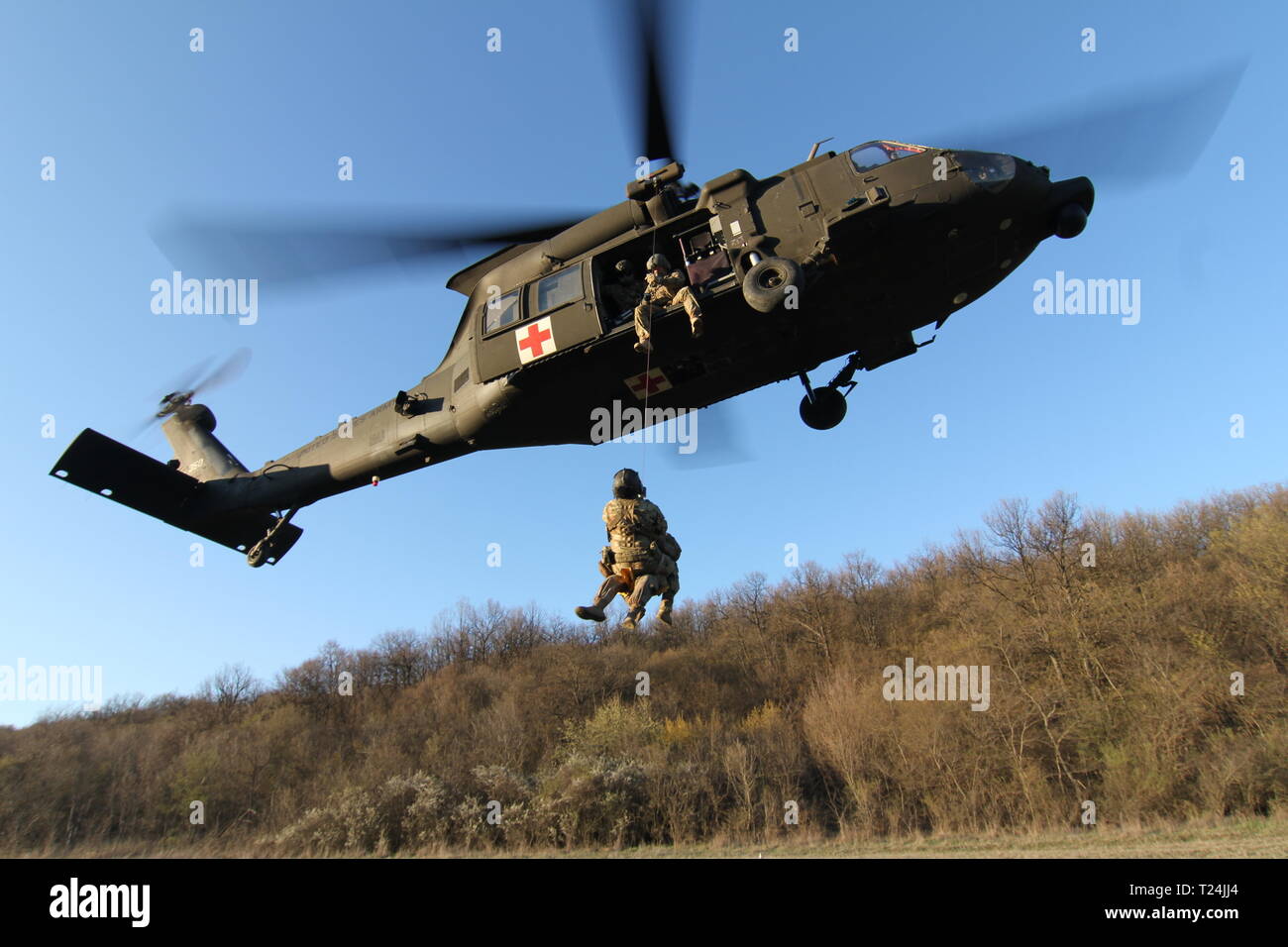 U.S. Army combat medics assigned to 1st Battalion, 16th Infantry ...