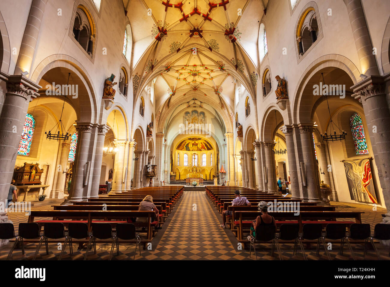 Basilica of St. Castor or Kastorkirche is the oldest church in Koblenz ...