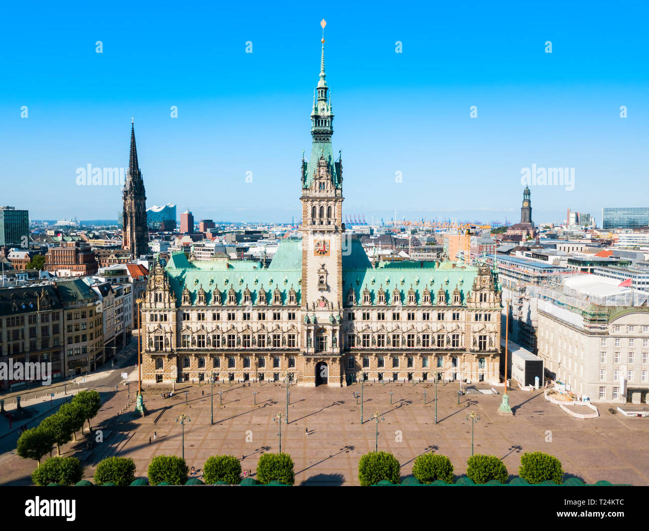 Hamburg City Hall or Hamburger Rathaus is the seat of local government ...