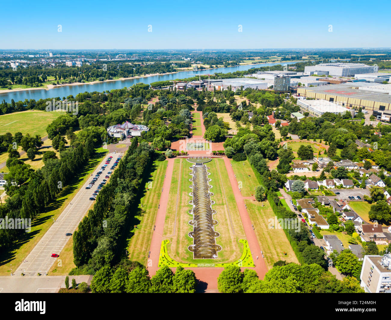 Nordpark is a public green area in the Stockum district in Dusseldorf ...