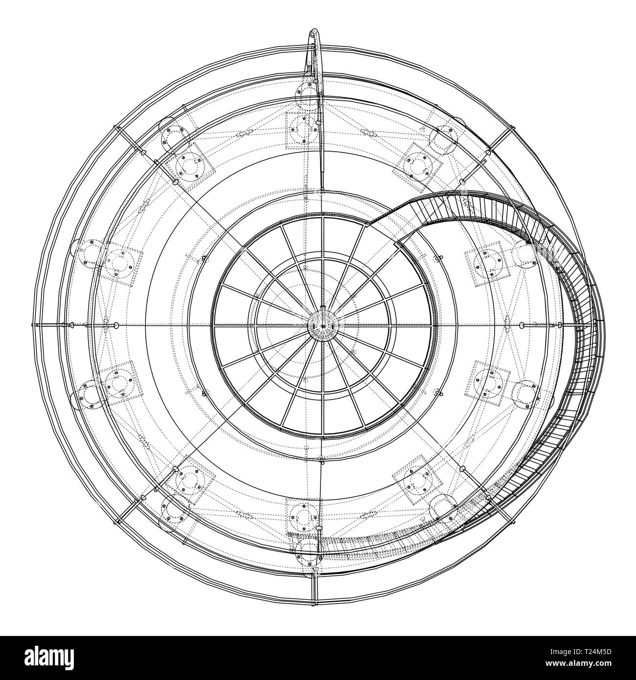 Spherical gas tank outline. Vector Stock Vector Image & Art - Alamy