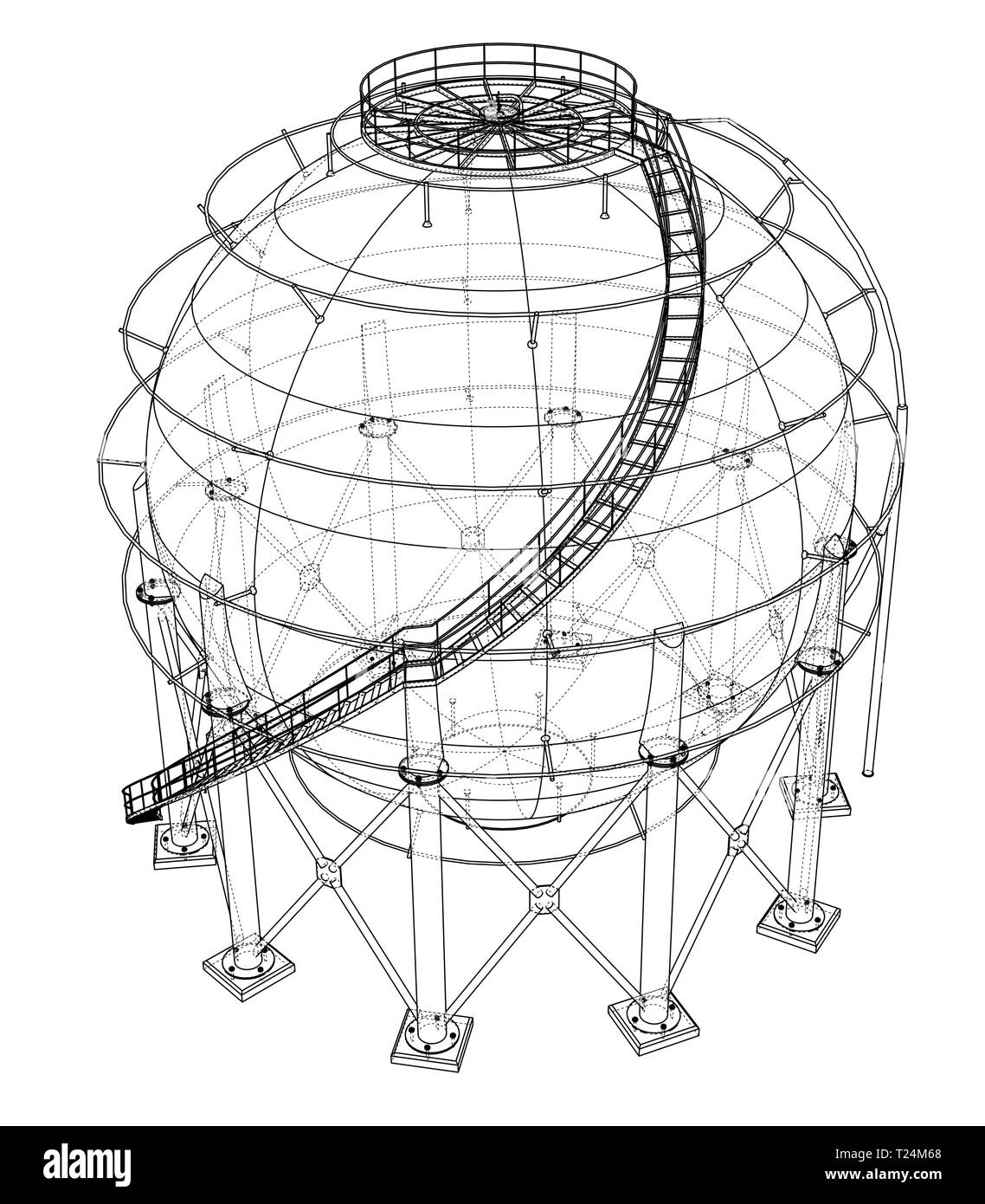 Petrochemical storage tank Stock Vector Images - Alamy