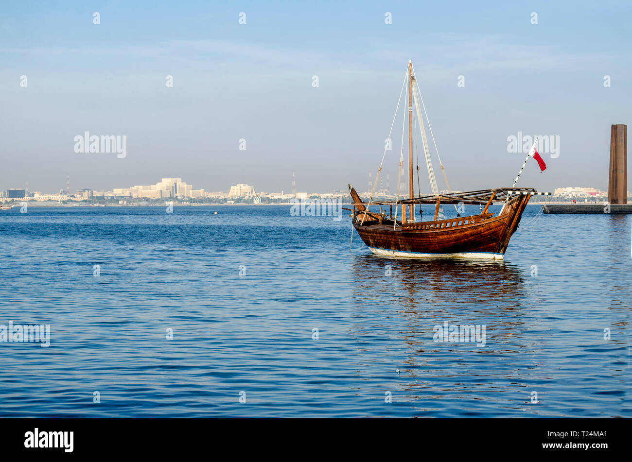 Traditional Arabian Dhow or Fishing boat Stock Photo - Alamy