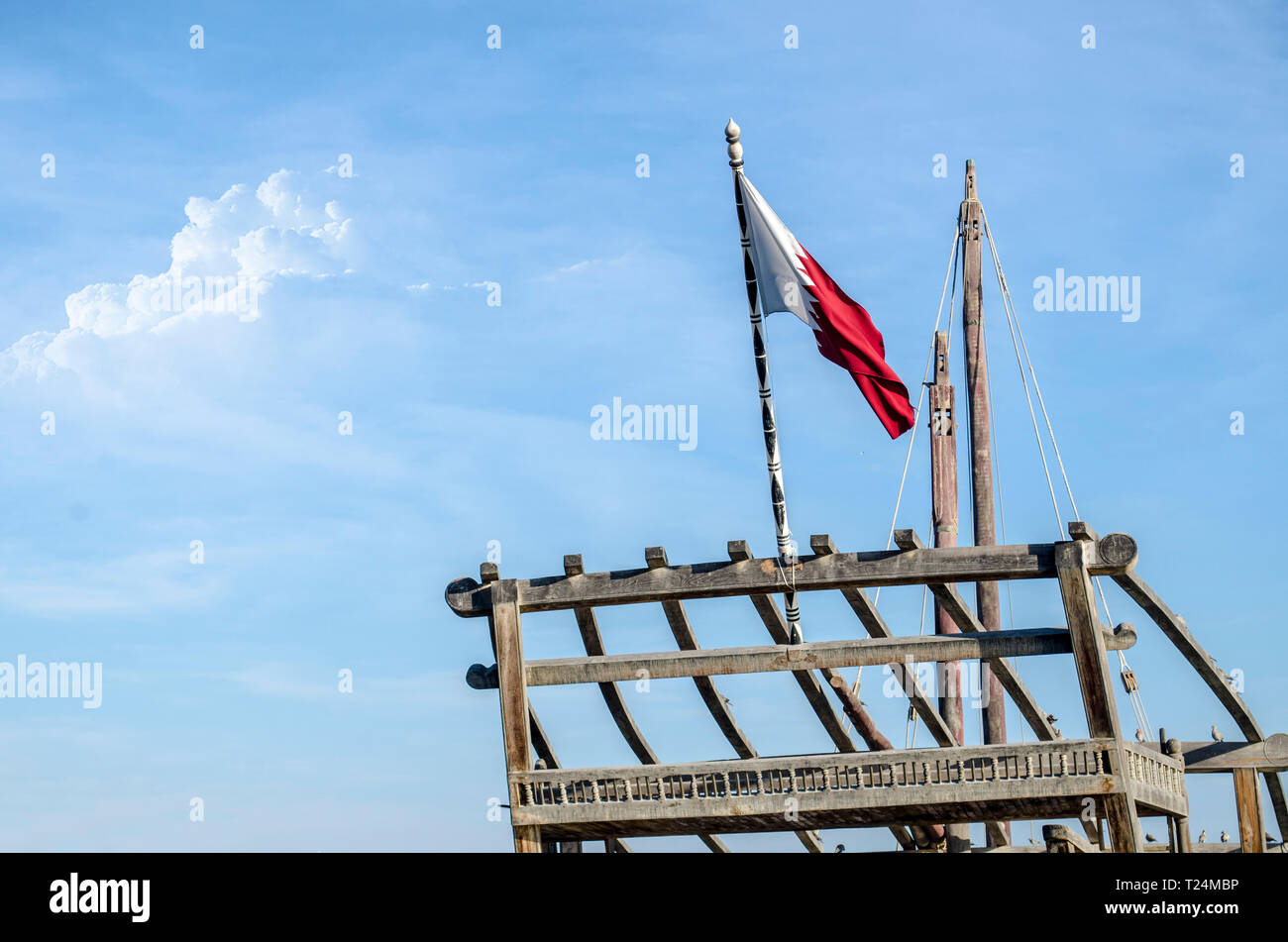 Traditional Arabian Dhow or Fishing boat Stock Photo - Alamy