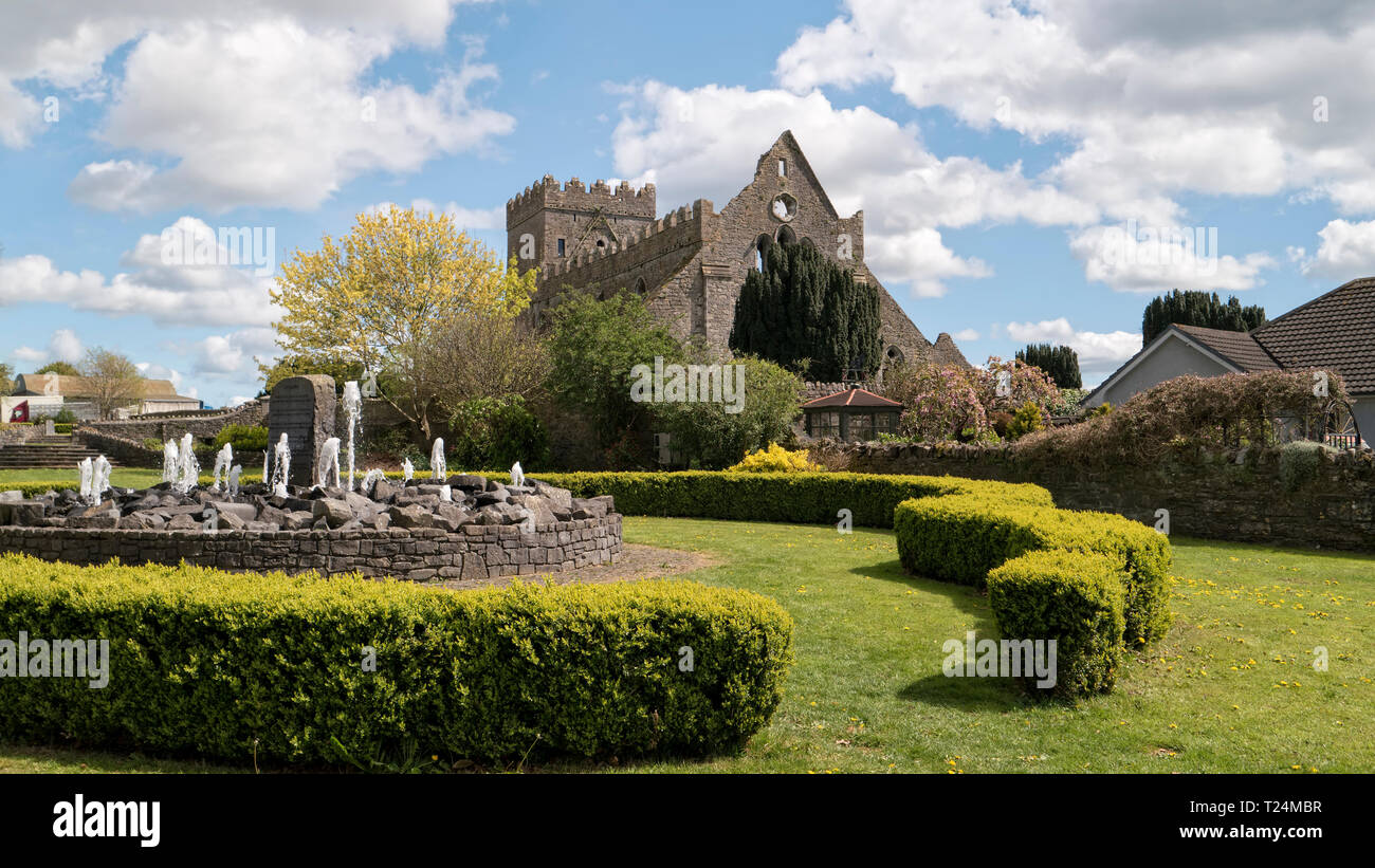 The ruins of St.Mary's collegiate church in Gowran,Co.Kilkenny,Ireland ...