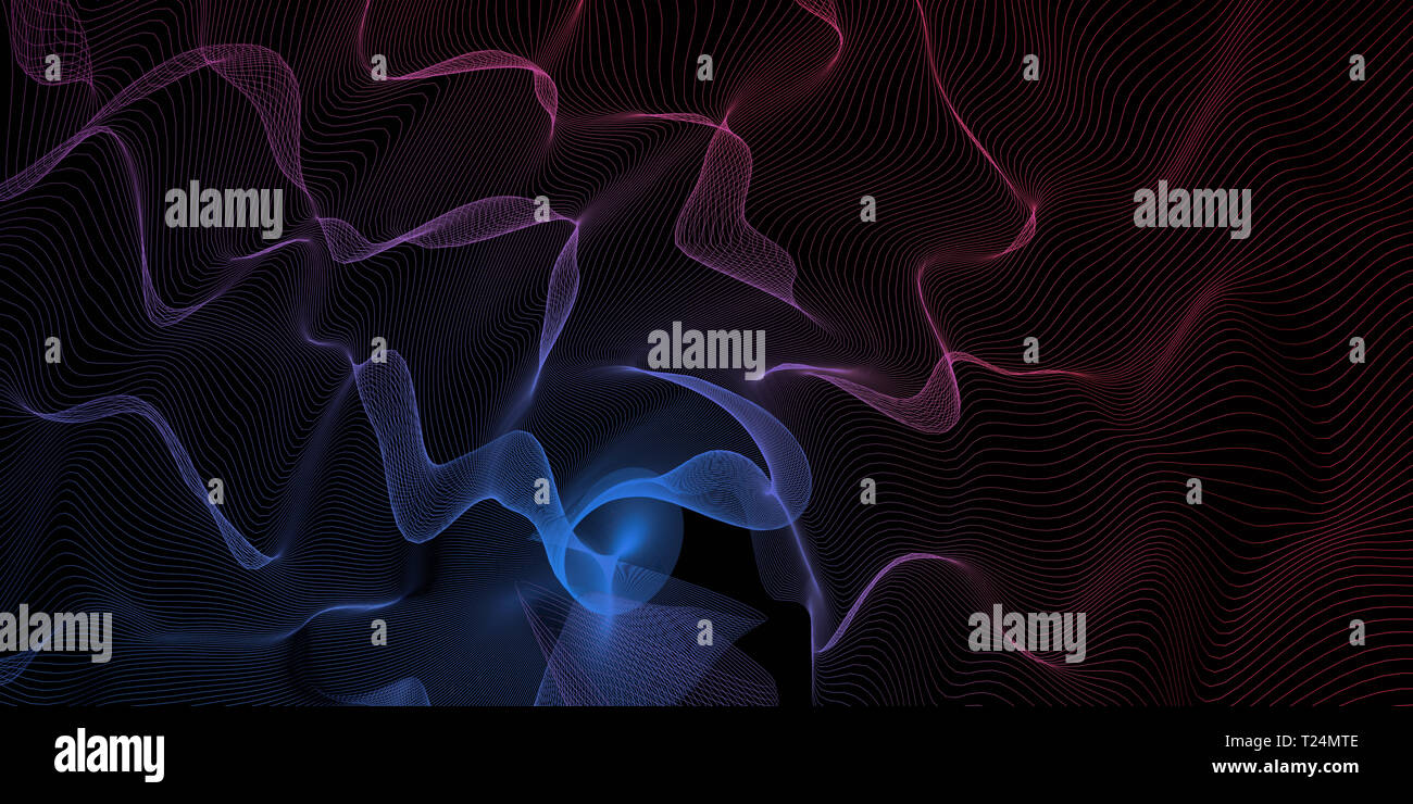 Energy Technology Industry and Ripple Effect Pattern Stock Photo - Alamy