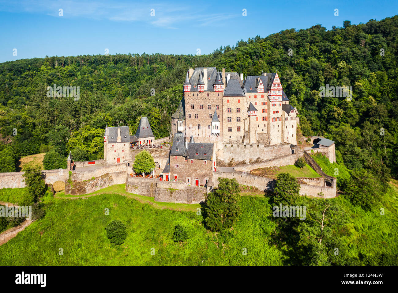 Eltz Castle or Burg Eltz is a medieval castle in the hills above the ...