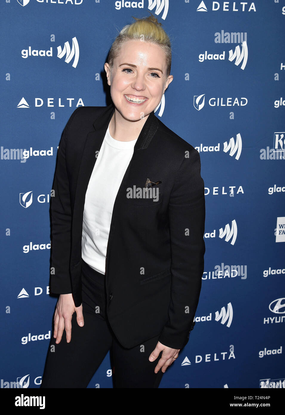 BEVERLY HILLS, CA - MARCH 28: Hannah Hart attends the 30th Annual GLAAD ...