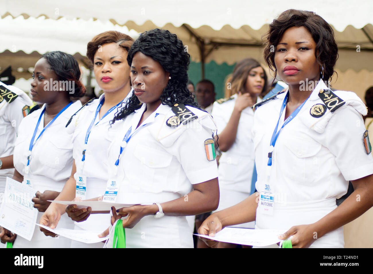 Abidjan, Ivory Coast - August 3, 2017: Epaulette and graduation ...