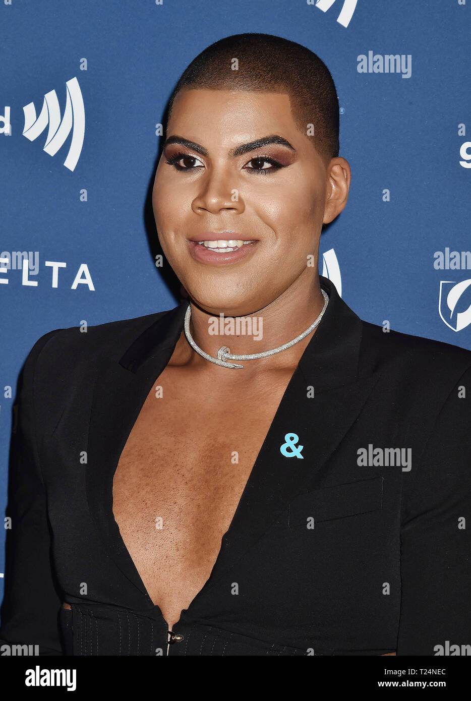 BEVERLY HILLS, CA - MARCH 28: EJ Johnson attends the 30th Annual GLAAD ...