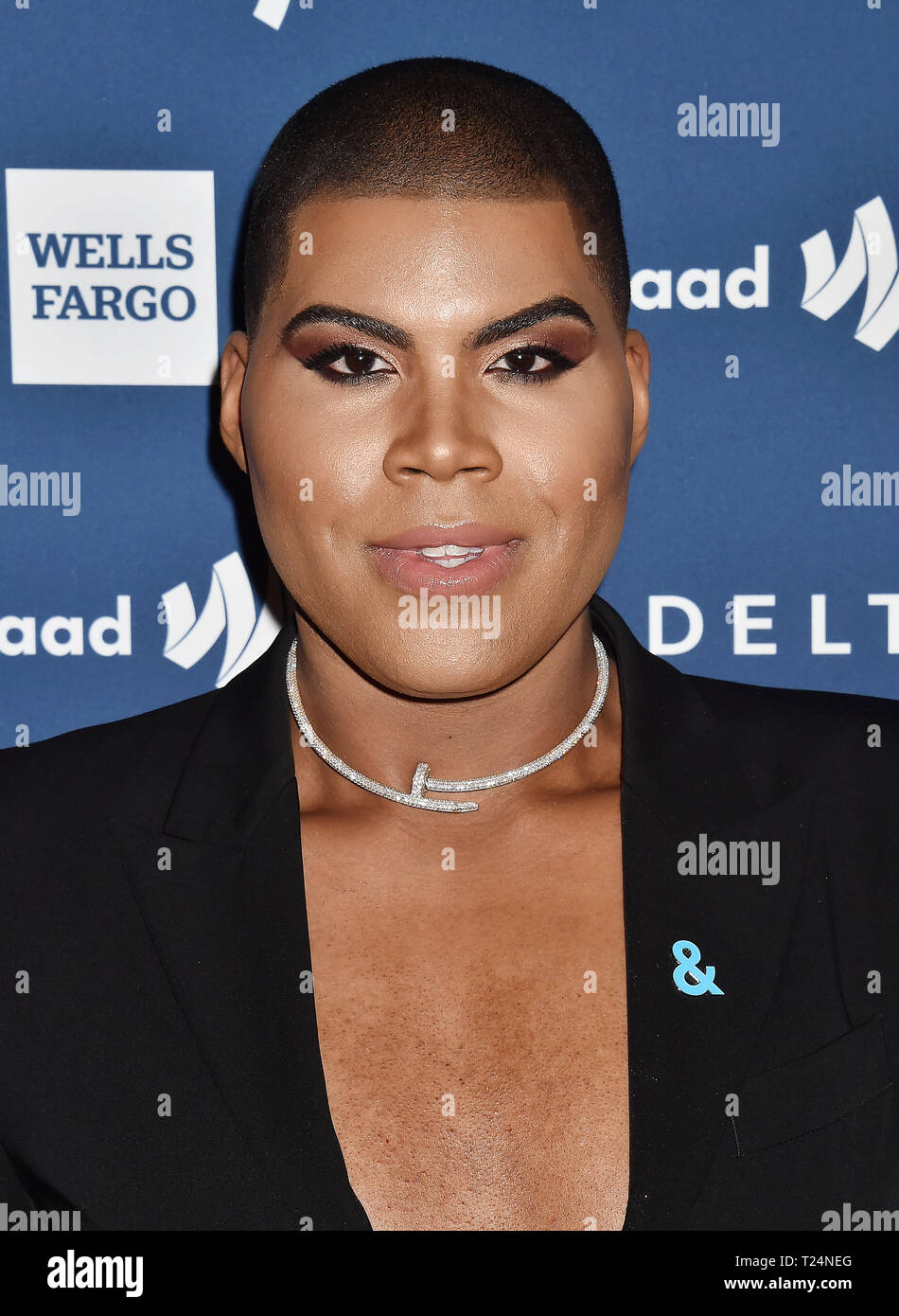 BEVERLY HILLS, CA - MARCH 28: EJ Johnson attends the 30th Annual GLAAD ...