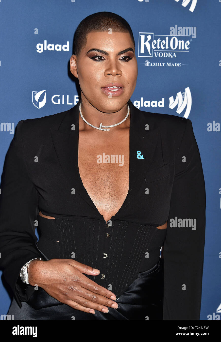 BEVERLY HILLS, CA - MARCH 28: EJ Johnson attends the 30th Annual GLAAD ...