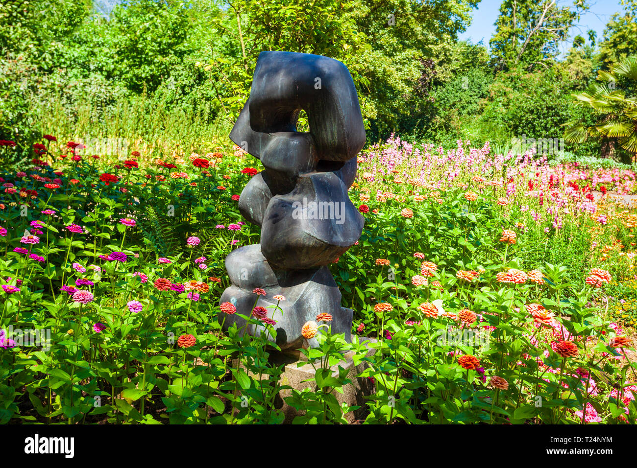 Nordpark is a public green area in the Stockum district in Dusseldorf ...