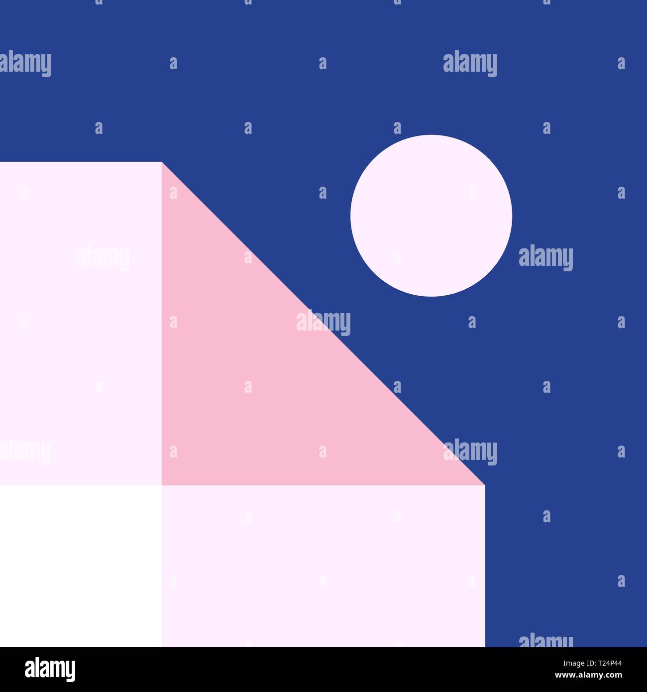 Vector Geometric Background in Material Design style. Universal Simple ...