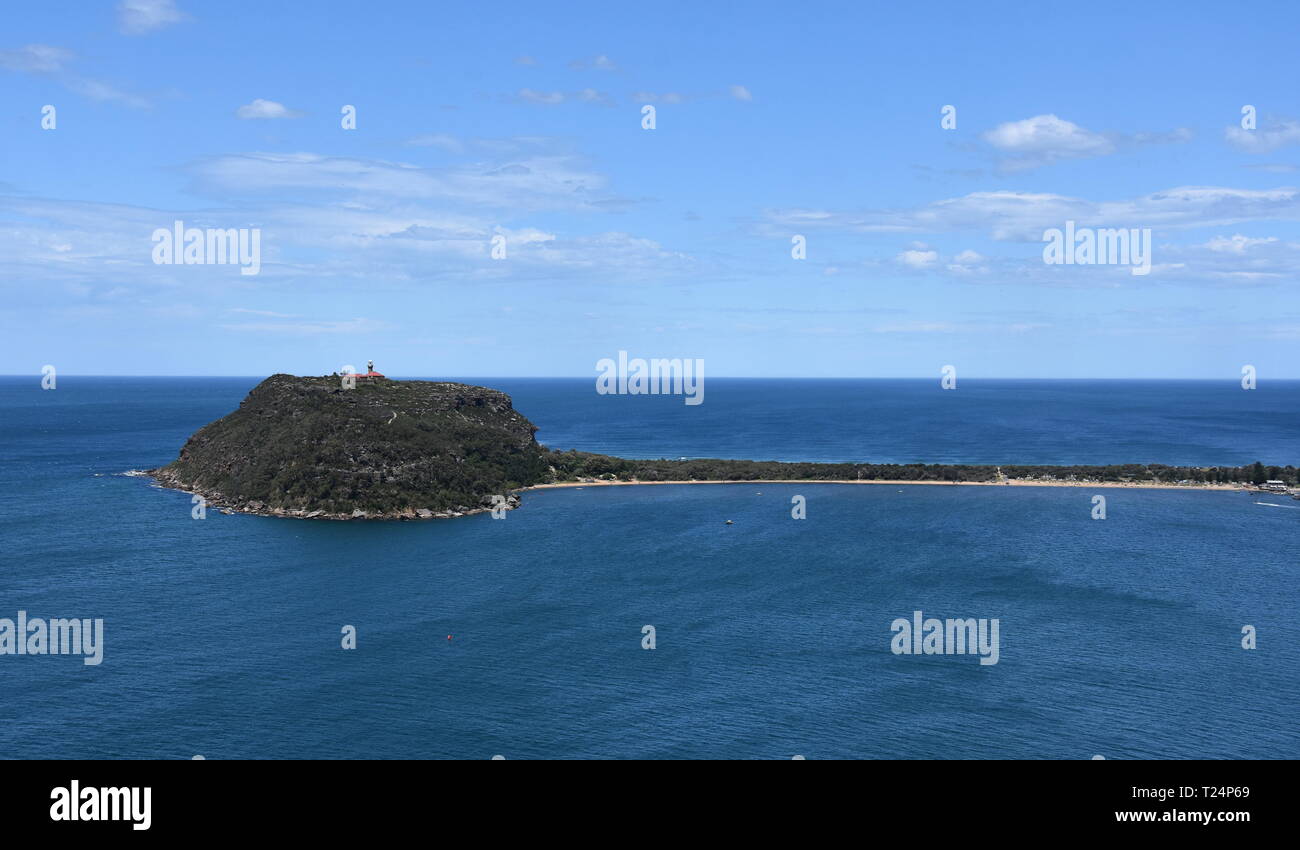 View of Barrenjoey Head and Palm beach from West Head (Ku-ring-gai ...