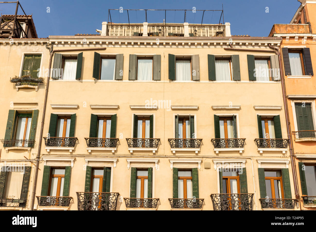Italy, Venice, views and architectural details typical of the Venetian ...