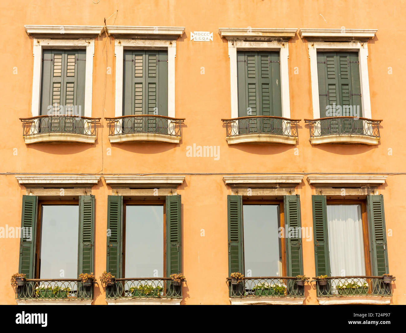 Italy, Venice, views and architectural details typical of the Venetian ...
