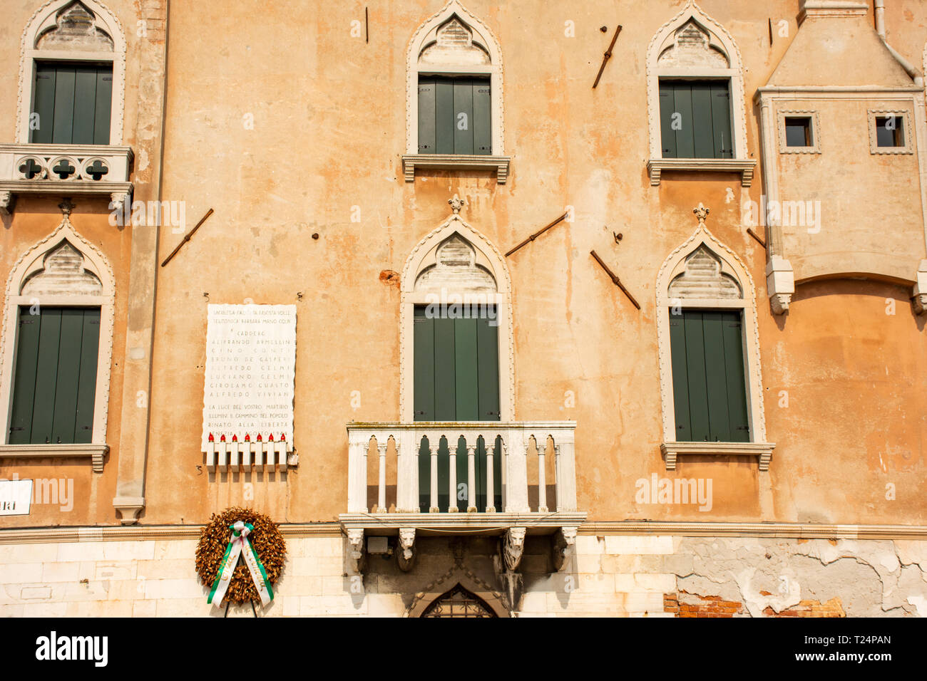 Italy, Venice, views and architectural details typical of the Venetian ...