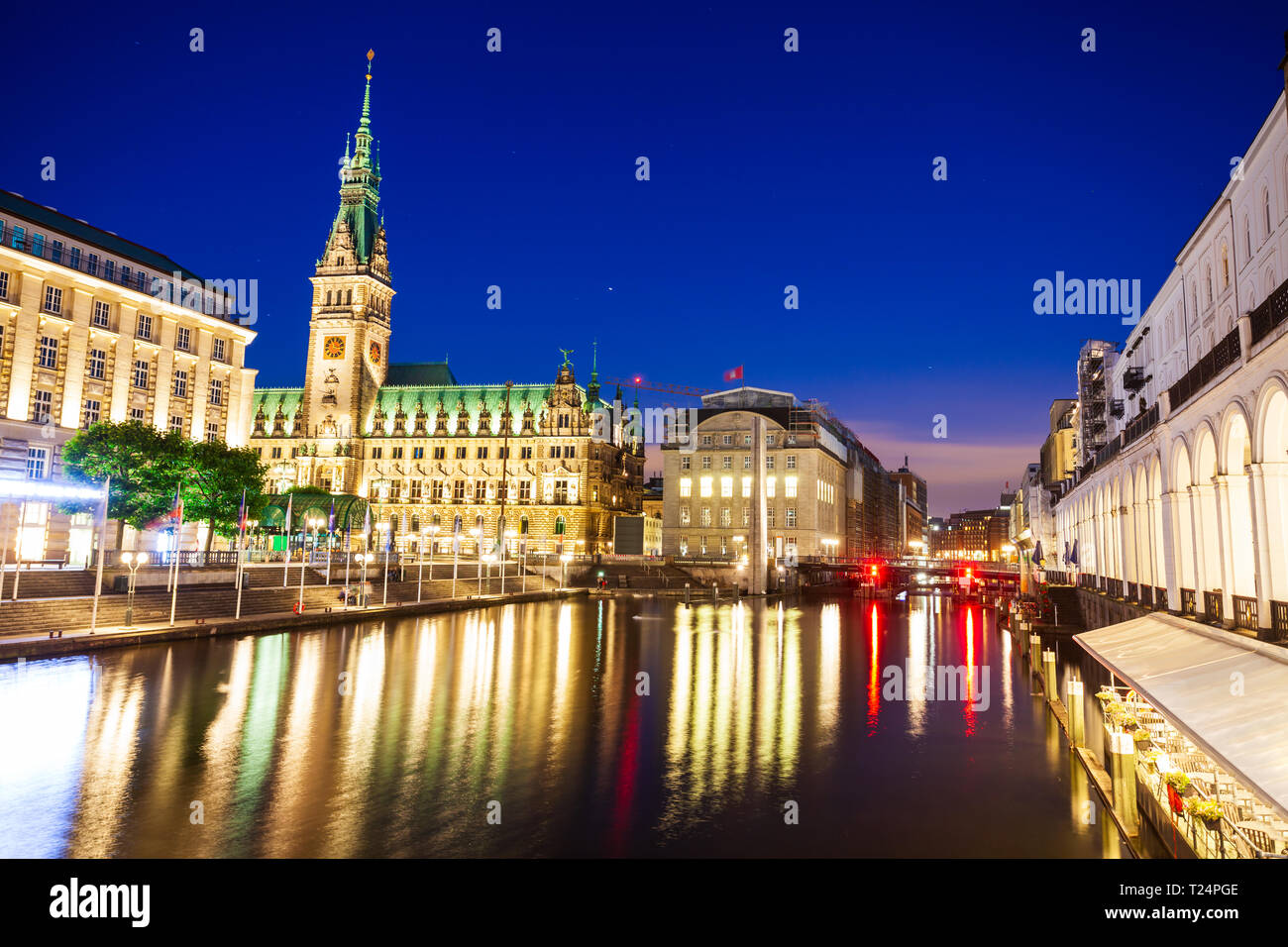 Hamburg City Hall or Hamburger Rathaus is the seat of local government ...