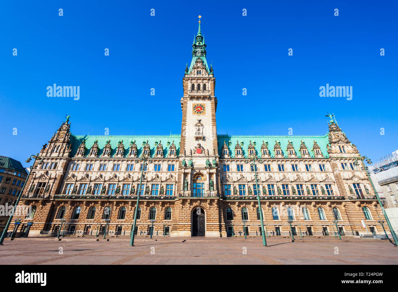 Hamburg City Hall or Hamburger Rathaus is the seat of local government ...