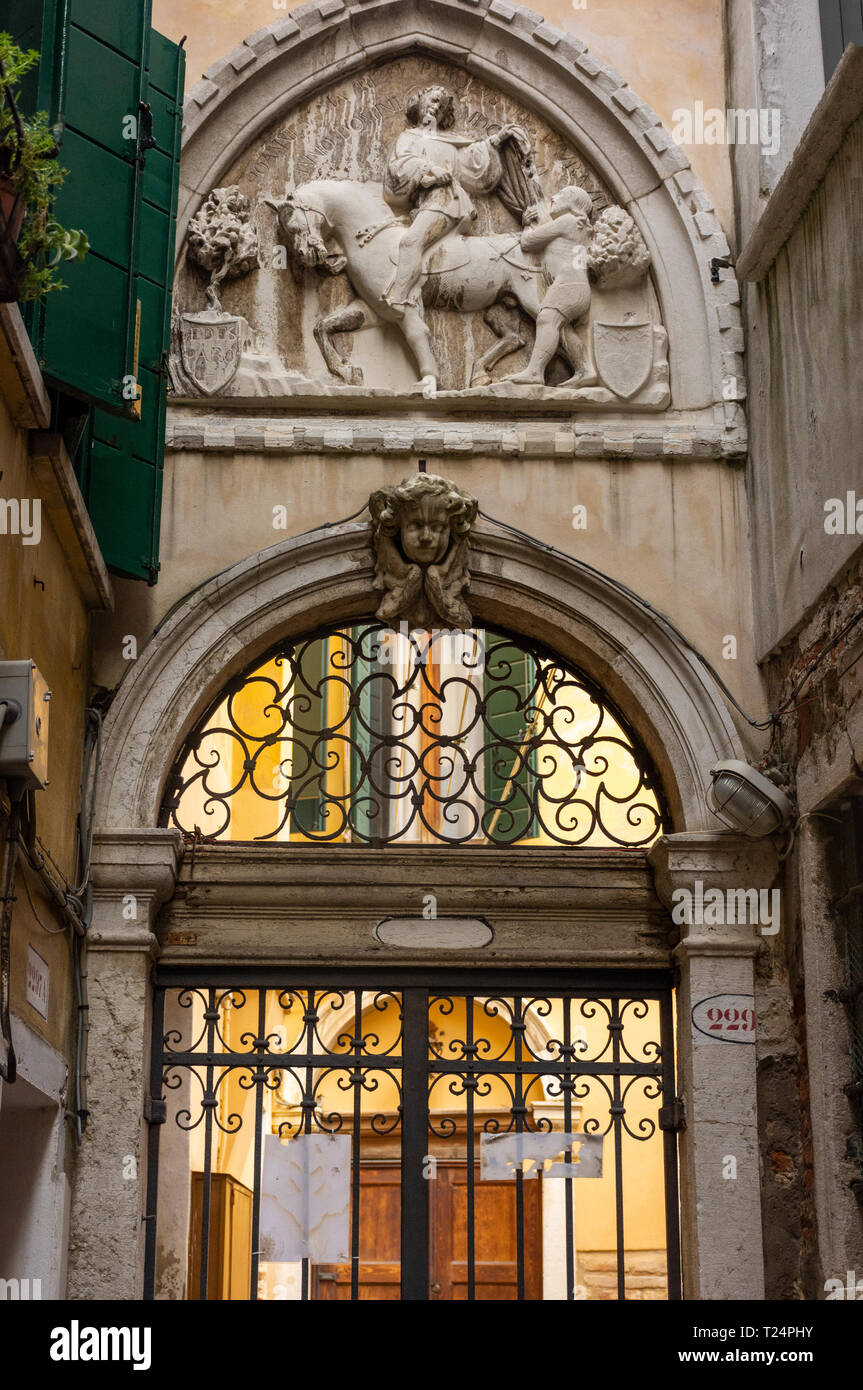 Italy, Venice, views and architectural details typical of the Venetian ...