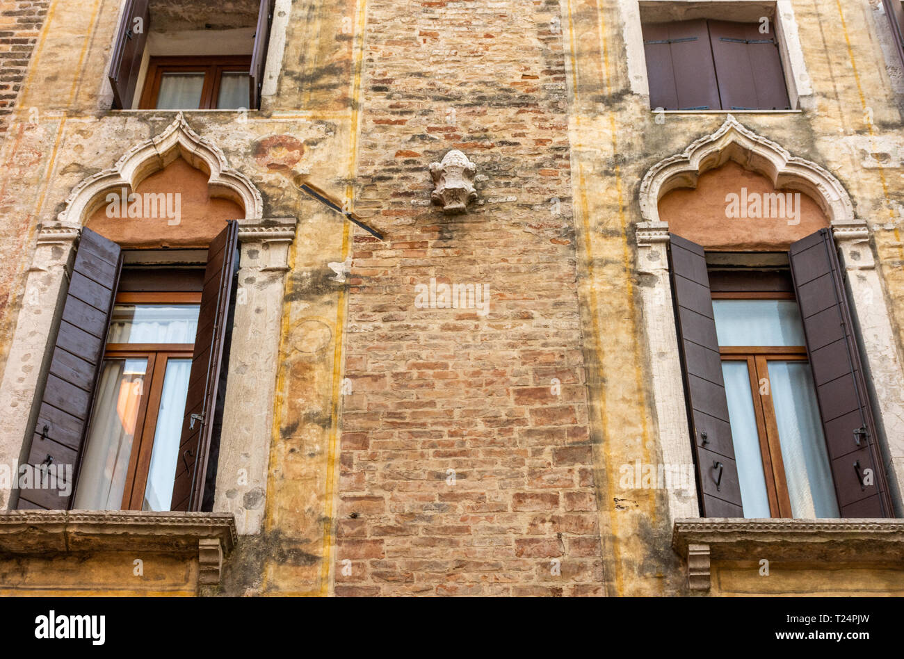 Italy, Venice, views and architectural details typical of the Venetian ...