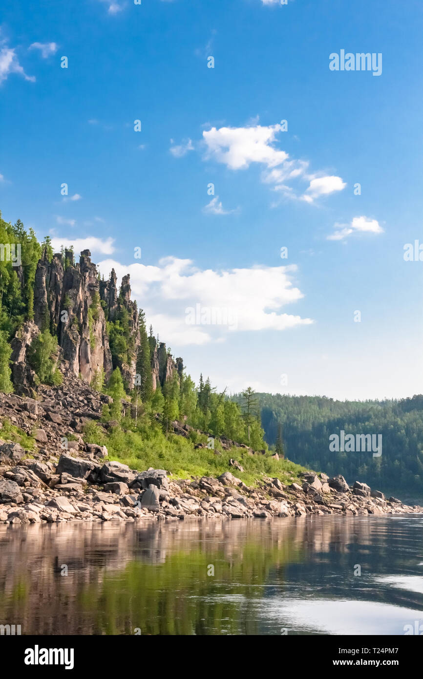 Siberia landscape river hi-res stock photography and images - Alamy